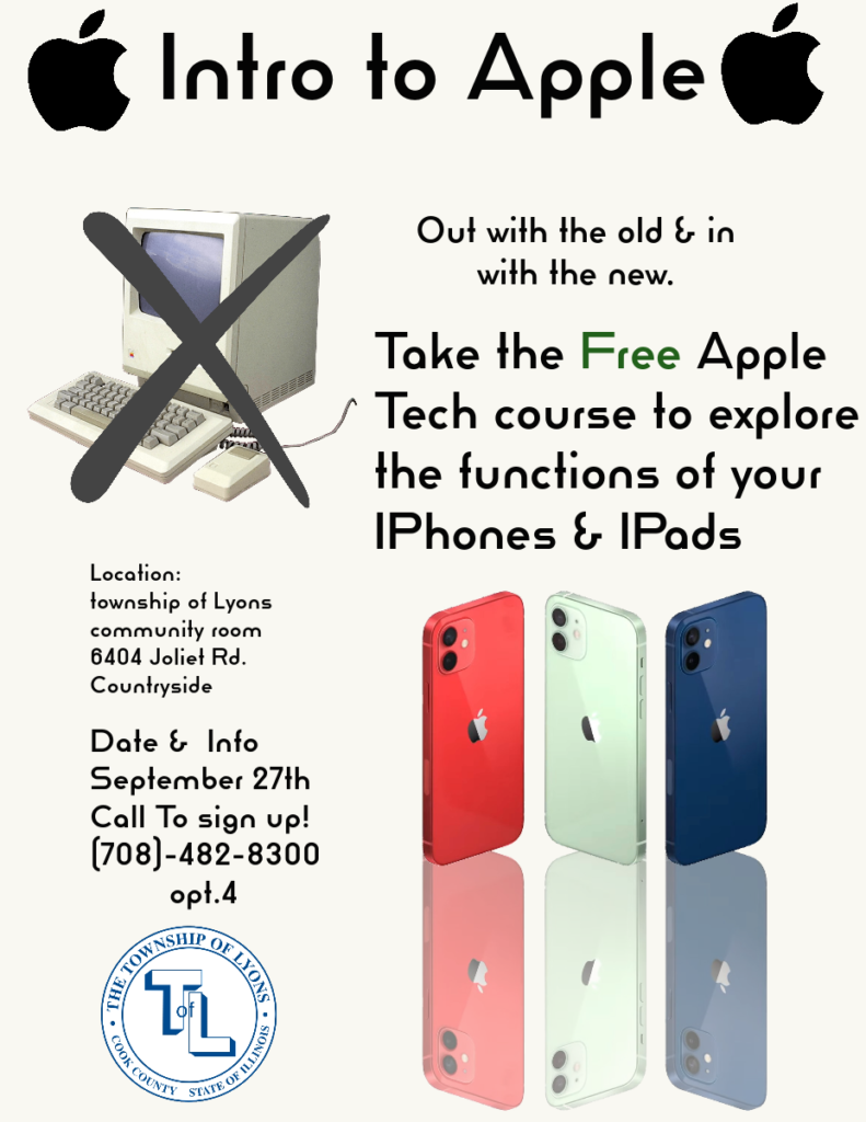 Intro to Apple Course – Township of Lyons
