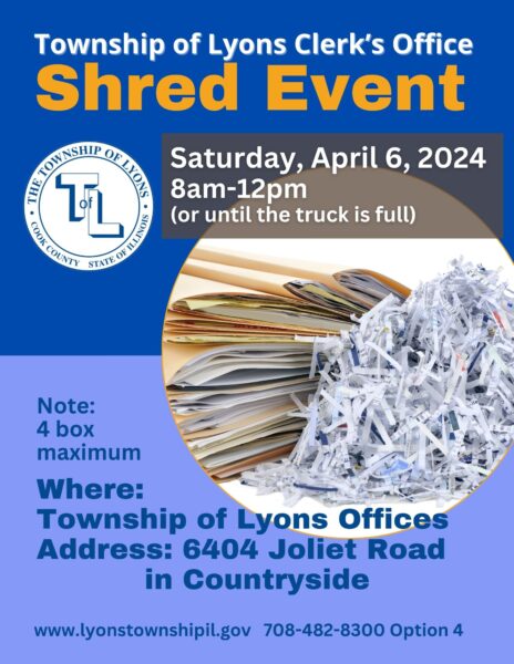 Shred Event April 6 2024 Township Of Lyons