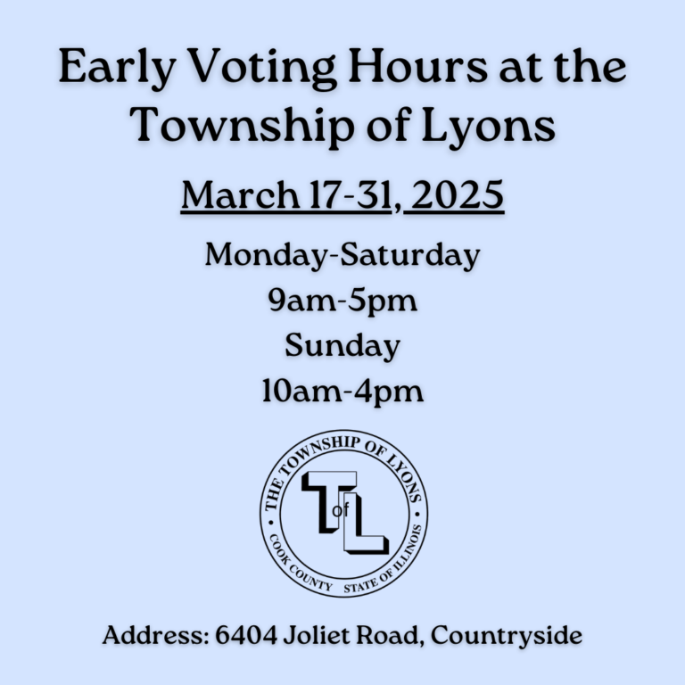 Early Voting Spring 2025 – Township of Lyons