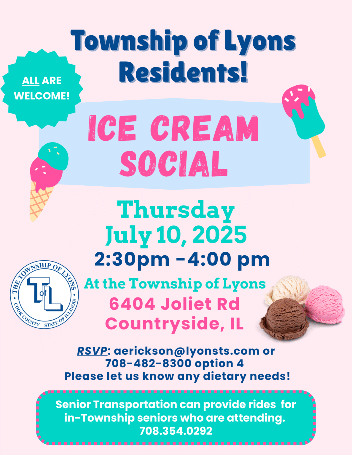 Ice Cream Social 2025 – Township of Lyons